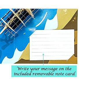 Pirate Ship - 3D Color Pop Up Greeting Card For All Occasions - Love, Birthday, Christmas, Good luck, Father's Day, Adventure, Travel - Message Note for Personalized - Thick Envelope, Fold Flat