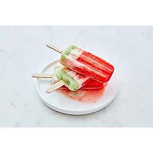 Makerstep 200 Natural Wood Craft, Popsicle Sticks for Crafts 4.5 Inch, Waxing Spatulas, Epoxy Resin Stirring, Ice Cream Candy Making and Garden Markers. Smooth, Splinter-Free, Wooden Wax Sticks