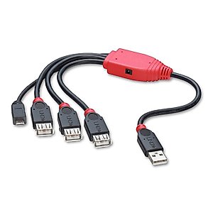 LINDY 4 Port USB 2.0 Cable Hub