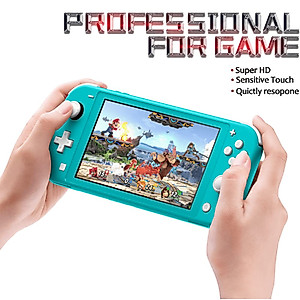 POOX】Glass Screen Protector for Nintendo Switch OLED, Anti Blue light UV Ray tempered glass Protection film Eyes Protect Profession For game Super HD Anti Fingerprint, scratch resistance(2-PACK)