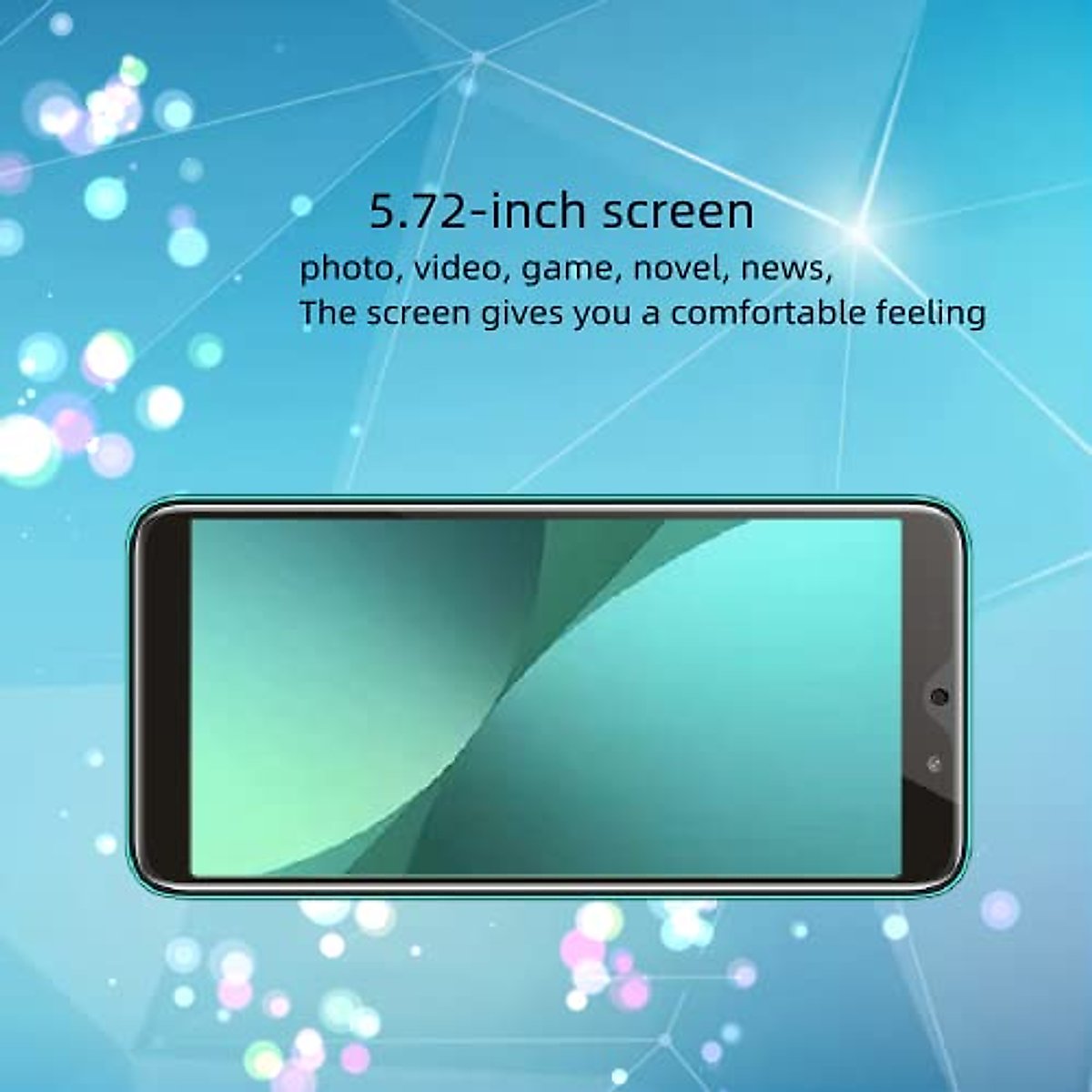 zsddzzy Unlocked Cell Phone，W8, Android Smartphone, 5.72-inch Screen，Dual SIM Card，1G RAM， 8G ROM，Only Supports Dual SIM Card Frequency Band of 3GWCDMA ：850/2100MHZ（Purple）