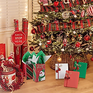 Simetufy Christmas Tissue Paper for Gift Bags, 84 Sheets 20 x 20 Inches Christmas Wrapping Paper, Gift Wrapping Christmas Tissue Paper Sheets Bulk for Christmas, Birthday, Holiday Decor and DIY Crafts