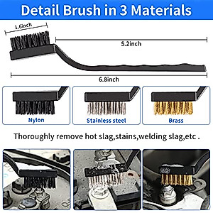 Lsyomne 20Pcs Car Wheel Tire Cleaning Brush Set, Detailing Drill Brush Set Car Detailing Brush Kit, Car Cleaning Kit with Tire Brush for Wash Wheels, Interior, Exterior, Dashboard, Leather, Air Vents