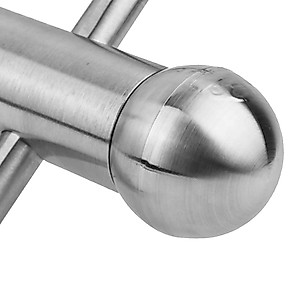 Stainless Steel Coffee Mug Holder, 6 Hooks Mug Holder Tree Mug Rack for Easy Access to Coffee Mugs and Drinking Glasses