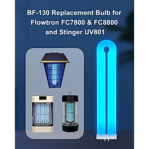 2 Pack BF-130 40W U-Shape Replacement Bulb Compatible with Flowtron FC7800 & FC8800 and Stinger B8080 UV801 Diplomat Fly Control Devices