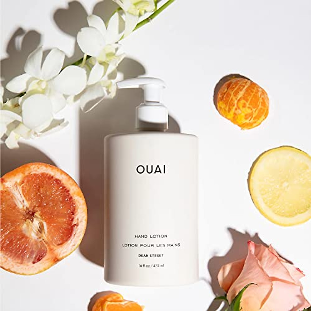 OUAI Hand Lotion. The Perfect Lightweight Formula to Hydrate Your Driest Spots. Made with Avocado, Jojoba and Rose Hip Oils to Lock in Moisture (16 Fl Oz)