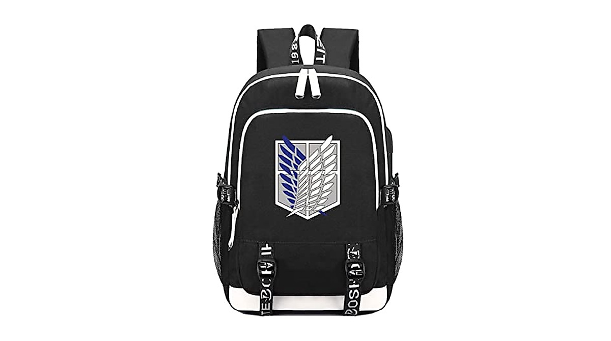 Attack on Titan Backpack with USB Port - Stylish & Water-Resistant