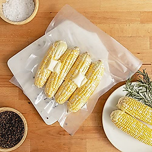 Avid Armor Vacuum Sealer Bags Rolls - 4 Pack 11"x 25' (2 Rolls) and 8"x 25' (1 Roll) & Bonus 8" x25' Black/Clear Roll Compatible with Foodsaver Food Sealer Machines BPA Free Sous Vide 100 Feet Total