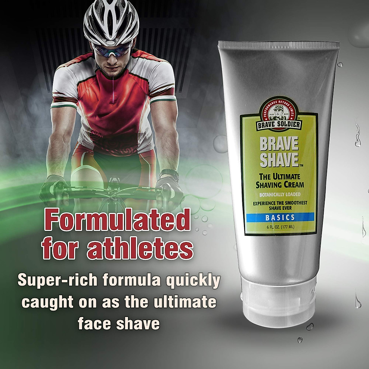 Brave Soldier, Brave Shave Ultimate Shaving Cream, Loaded with natural ingredients, safe for both men and women 6 fl. oz, 177ml