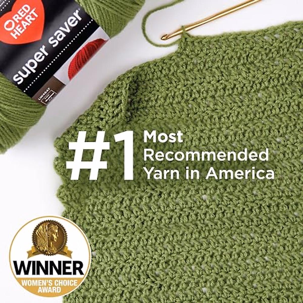 Red Heart Super Saver Yarn, 3 Pack, Monet 3 Count