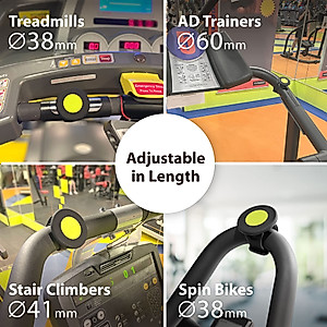 BONE Magnetic Fitness Phone Mount - MagSafe Compatible Magnetic Phone Holder for Gym Workout, Spin Bike, Cycle Trainers, Universal Design Strap for Handlebar Fits in iPhone Samsung and More