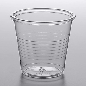 Plastic Cups 3 oz Bulk Case 2400 - Disposable Clear Cups 3 ounce - Small Bathroom Cups - Daily Chef Translucent Cups, Mouthwash & Medical Sample Urine Cups Water Cooler Dispenser [2400 Pack / Case]