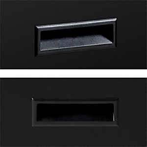 Hirsh 30 Inch Wide 2 Drawer Fully Assembled Steel Construction Metal Organizer Lateral File Cabinet for Home or Office with Built in Lock, Black