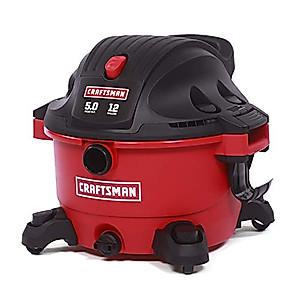 Craftsman 17765 12 Gallon 5.0 Peak HP Wet Dry Shop Vacuum