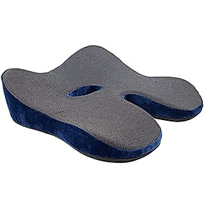 BUZZNN Seat Cushion, Memory Foam Office Chair Cushion, Coccyx Cushion for Sciatica - Ergonomic, Perfect for Home, Office and Car