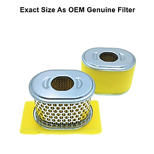 MOWFILL 2 Pack 17210-ZE1-505 Air Filter Replace for Honda 17210-ZE1-820, 17210-ZE1-822, 17210-Z4M-821 Air Cleaner Cartridge with Pre Filter Fits Honda GX160 GX200 GX140 Engine