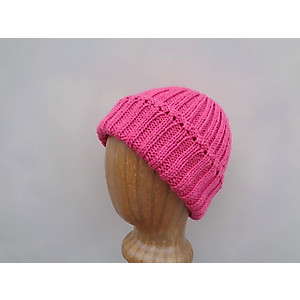 Women's Knit Hat, Pure Wool, Watch Cap Beanie, Teen Girls Warm Cap