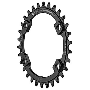 Wolf Tooth 64 mm BCD Round Mountain Bike Chainrings (26 Tooth Universal, Drop-Stop A, MTB)
