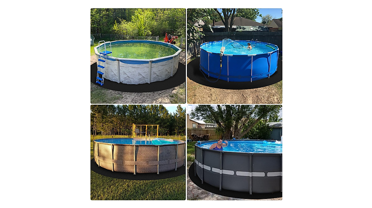 Perfin 12 Foot Round Pool Liner Pad for Above Ground Pools