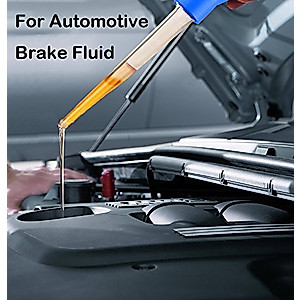 Long Turkey Basters for Cooking with Measurements, Only for Room Temperature Liquids, Blue and Black Color