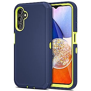 Jiunai Compatible with Galaxy A14 5G Case, Shockproof Heavy Duty Dual Layer Outdoor Drop Protection Dustproof Armor Cover Hybrid Rugged Sports Matte Phone Case for Samsung Galaxy A14 5G 2023 Blue