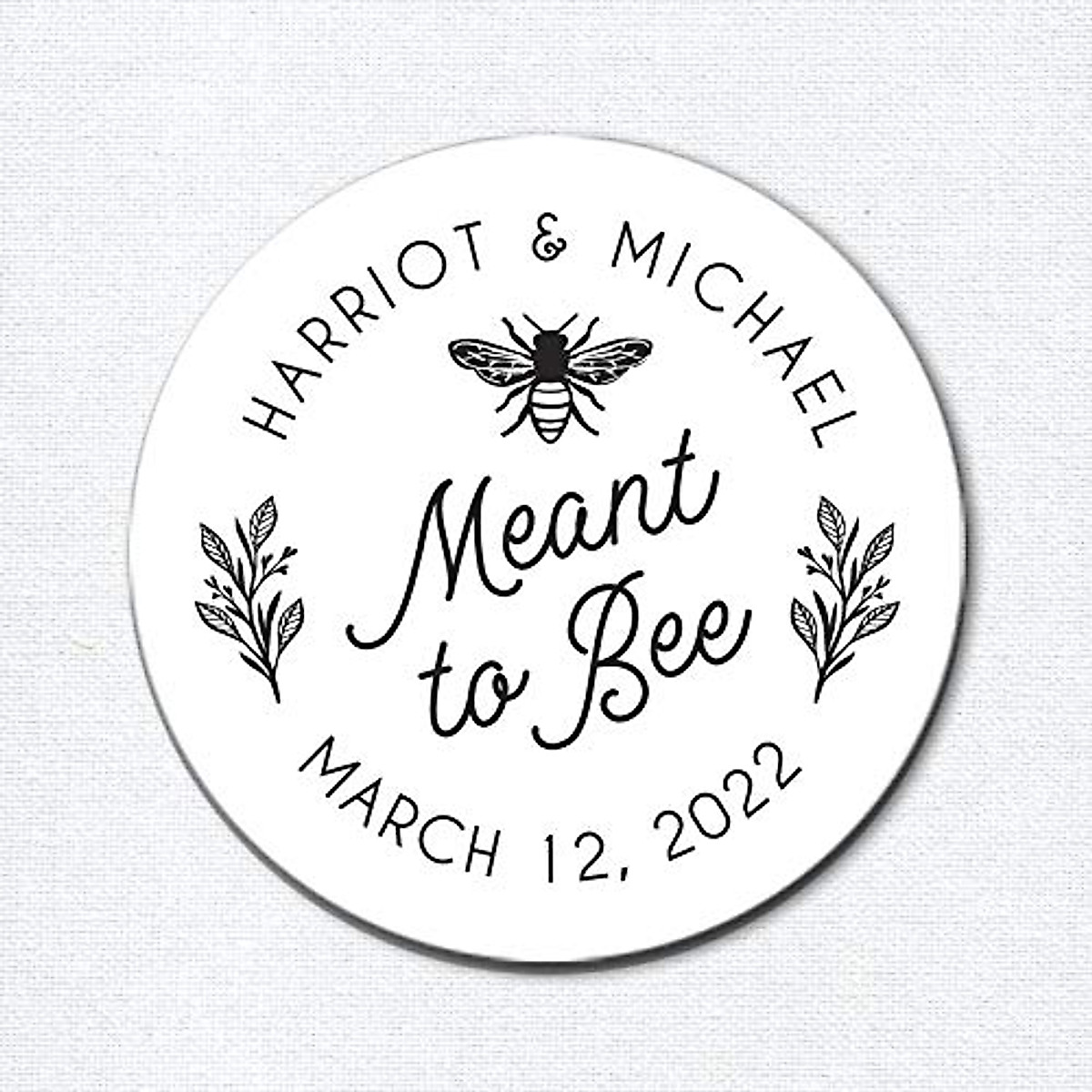Meant to bee sticker, Honey favor stickers, Meant to bee labels, Custom wedding stickers, Honey bee party, F16:18
