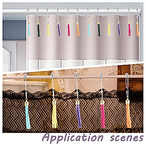 PH PandaHall 3.3"~3.5" Long Faux Leather Tassel, 30pcs Keychain Tassels 30 Colors Faux Suede Tassel Pendants Keychain Tassels with Loop for Keychain Cellphone Straps DIY Earring Jewelry Making