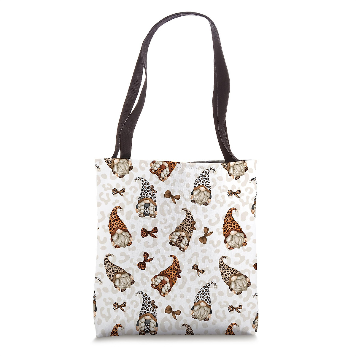 Cute Animal Print Accessories For Women With Leopard Gnome Tote Bag