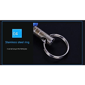 shuwen 5Pcs Portable Fish Hook Remover Powerful Hook Detacher Disgorger Puller Hook Removal Tool with Silicone Handle Fishing Accessories Hook Supplies