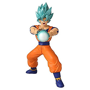 Bandai Namco - Dragon Ball Super - Super Saiyan Blue Goku, 7" Action Figure Attack Collection
