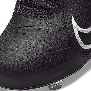Nike Women's Hyperdiamond 4 Elite Softball Cleats (Black/Dark Grey/Barely Volt/White, us_Footwear_Size_System, Adult, Women, Numeric, Medium, Numeric_8)