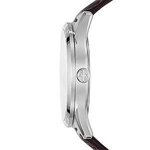 AX ARMANI EXCHANGE Men's Multifunction Brown Leather Watch (Model: AX1868)