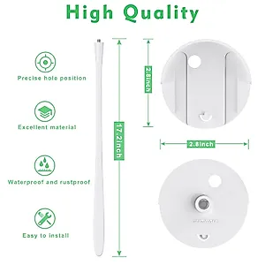 GUMBALL Baby Monitor Mount for Infant Optics DXR-8 and DXR-8 Pro Baby Monitor, Versatile Twist Mount Without Tools or Wall Damage, Security and Sturdy, White