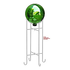 Alpine Corporation GLB292GN Gazing Globe, 10"L x 10"W x 12"H, Green