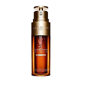 Clarins NEW Double Serum Light | Anti Aging | Visibly Firms, Smoothes & Boosts Radiance in 7 Days* | 21 Plant Ingredients | Turmeric | Lighter Texture | Great for Oily Skin and Humid Climates