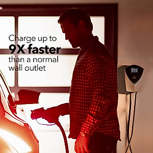 Lectron V-Box 48 Amp Electric Vehicle Charging Station - Powerful Level 2 EV Charger (240V) with NEMA 14-50 Plug/Hardwired - Energy Star and ETL Certified for J1772 EVs