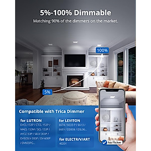 Vtuik 4 Pack 11 inch 24W Dimmable Square LED Recessed Lighting with Junction Box, 1920lm/CRI85 Ultra Thin LED Can Light 5CCT 2700K-5000K Adjustable with a Simple Switch IC Rated,ETL Certified