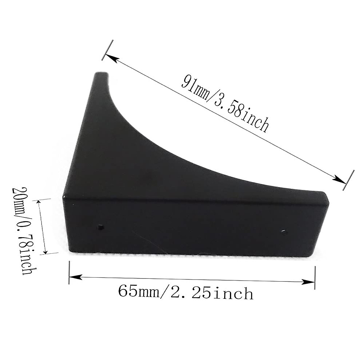 Corner Guard,glrovazas 4 Pcs Decorative Desk Box Corner Protector Desk Case Edge Cover Safety Guard Furniture Corner Bumpers Thickened Hardware for Jewrlry Box Cabinet（Black）