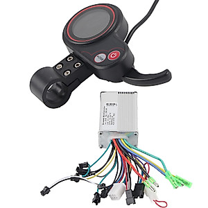 Alomejor Controller LCD Display 24V/36V/48V/60V 250W/350W Speed Controller with Waterproof LCD Display Panel for Electric Bike Scooter(L)