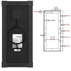 SolarEnz 10 W Mono Solar Panel Charger for Automatic Solar Gate Opener Systems Solar Panel Electric Fence Kit