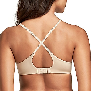 Maidenform Women's Comfort Devotion Demi Bra, Latte/Black,36C US