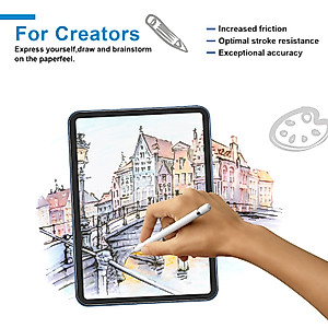 (3 Pack) Paper Screen Protector Compatible with iPad 10th Generation 2022 10.9inch, Anti Glare Matte Paper Screen Protector - Write, Draw & Sketch with Apple Pencil as Using on Paper