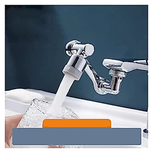 JEMITA Multifunctional 720 Rotatable Faucet Extender Sprayer Head Two Outlet Mode Splash Filter Movable Kitchen Bathroom Tap