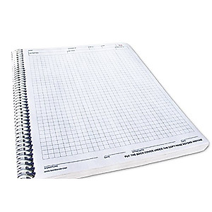 BARBAKAM Lab Notebook 100 Carbonless Pages Spiral Bound (Copy Page Perforated)