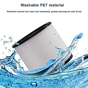 Replacement 90304 90350 90333 Cartridge Filter Compatible with Shop-Vac 5 Gallon Up Wet/Dry Vacuum Cleaners