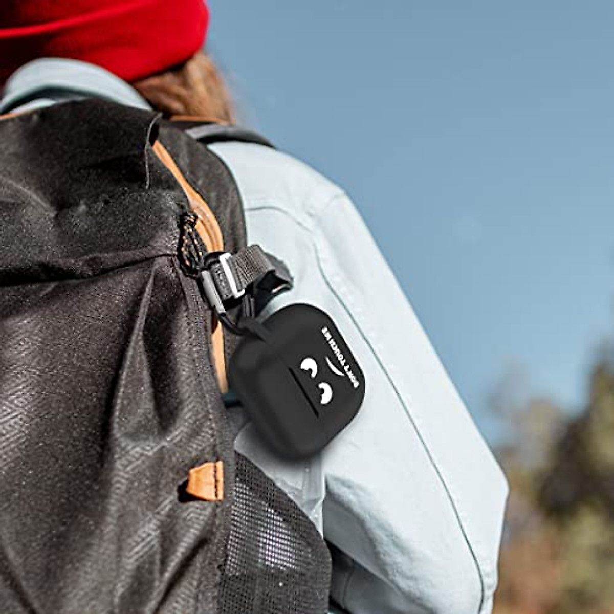 Airpods 3 Case Cover 2021,CACOE Silicone Case Cover for AirPods 3rd Generation,Black Protective Skin AirPod 3 Gen Cases Shockproof Air Pod Cute Funny Print Accessories with Keychain