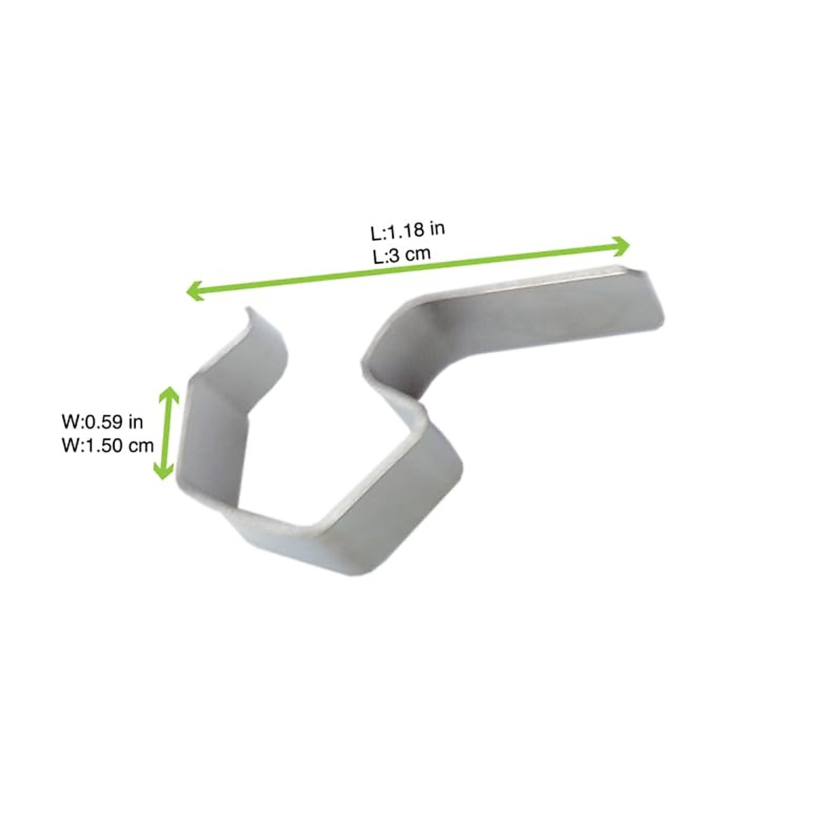 WECK PacknWood Reusable Stainless steel clip Jars| Tulip Jar with Wide Mouth | Recyclable Suitable for Canning and Storage | Eco-Friendly Canning Jar - (L: 1.18inches” W: 0.59inches”) 840 Pcs