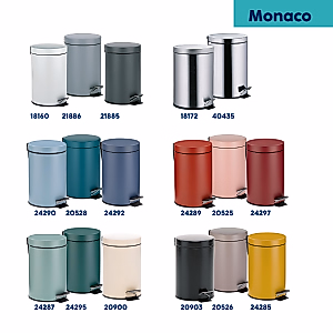 Kela 24295 Monaco Pedal Bin, 3L, Alps Green