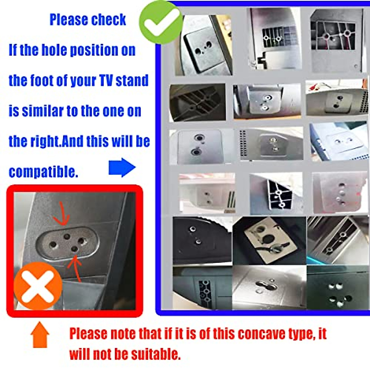 Universal TV Base Stand for TCL Roku TV Legs Replacement for TCL Smart TV 19in 27in 32in 36in 39in 40in 42in 45in,Universal TV Legs for TCL Roku TV Base,TV Stand Legs with Screws