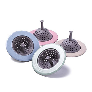 1PCS Silicone Bathroom Sink Drains Bathtub Strainers Kitchen Accessories,Blue